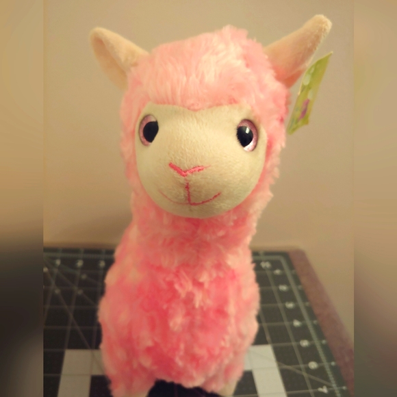 Toys | Toy Time Pink Fuzzy Plush Stand Liama Easter Stuff Animal Toy ...